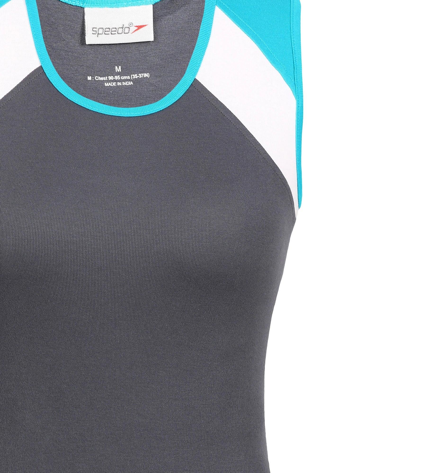 Buy Speedo Women's Trendy Tank T-Shirts - Charcoal & Mystic - Apparel ...