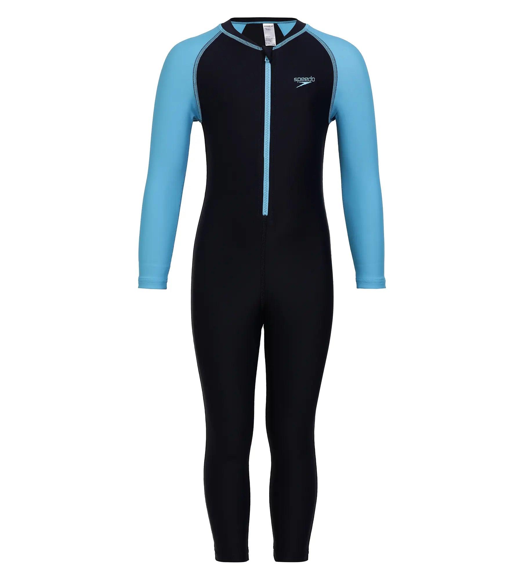 Buy Speedo Color Block All In One Suit Truenavy-Picton-Blue Swimwear ...