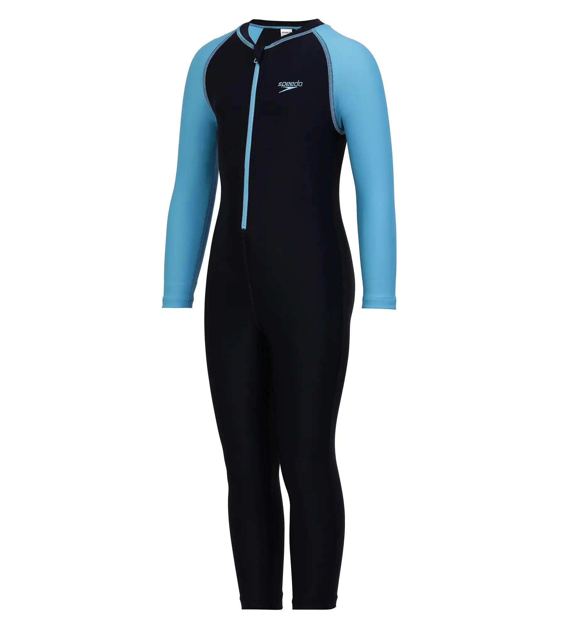 Buy Speedo Color Block All In One Suit Truenavy-Picton-Blue Swimwear ...