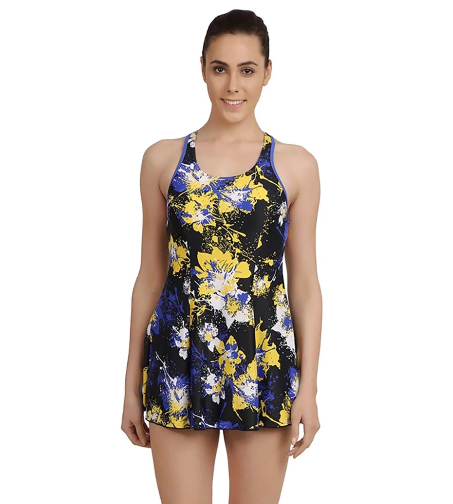 Buy Speedo Racerback Swimdress Speedo Navy-Deep Peri Swimwear Online ...