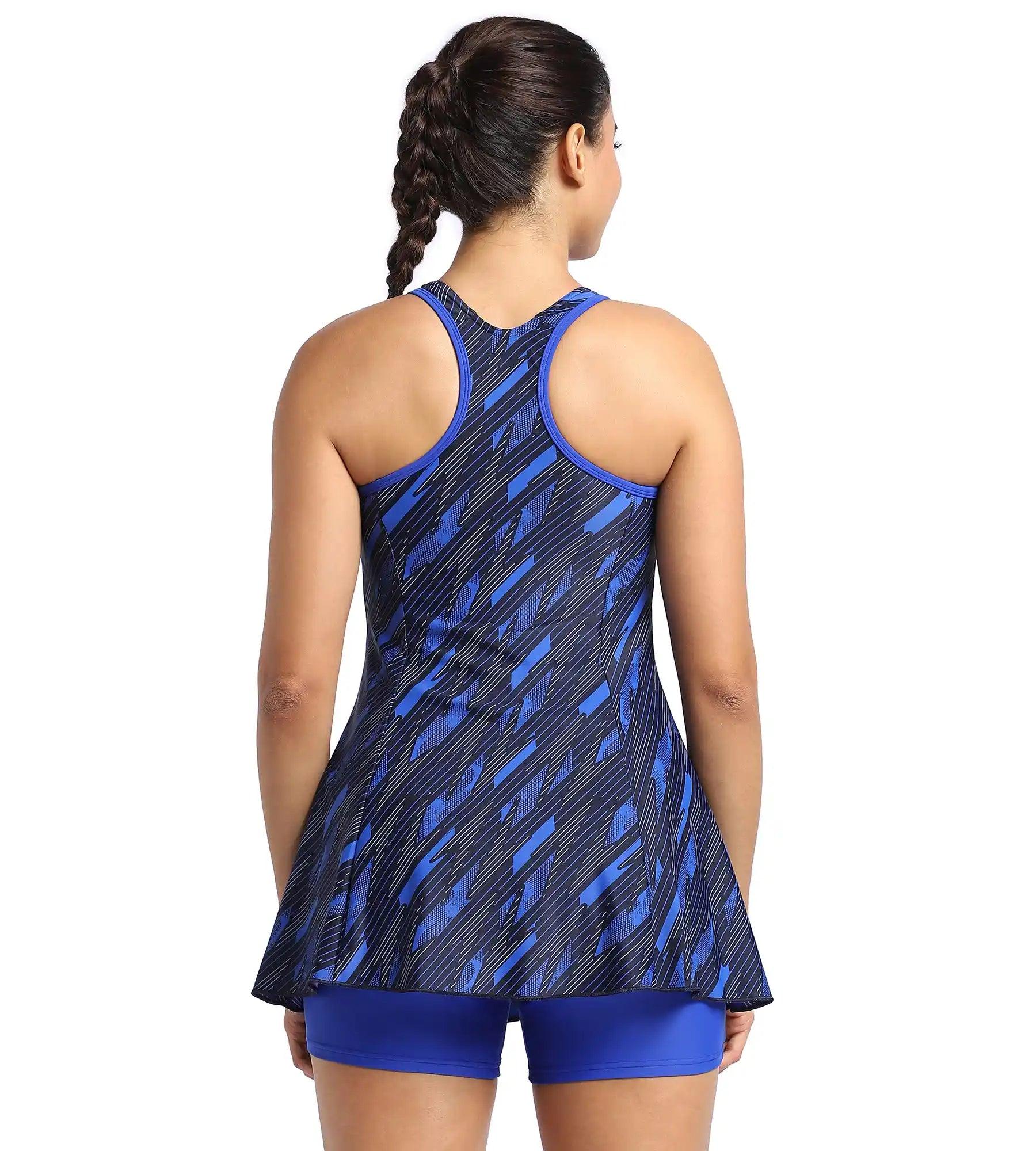 Buy Speedo Hyperboom All Over Printed Racerback Swimdress Essential ...