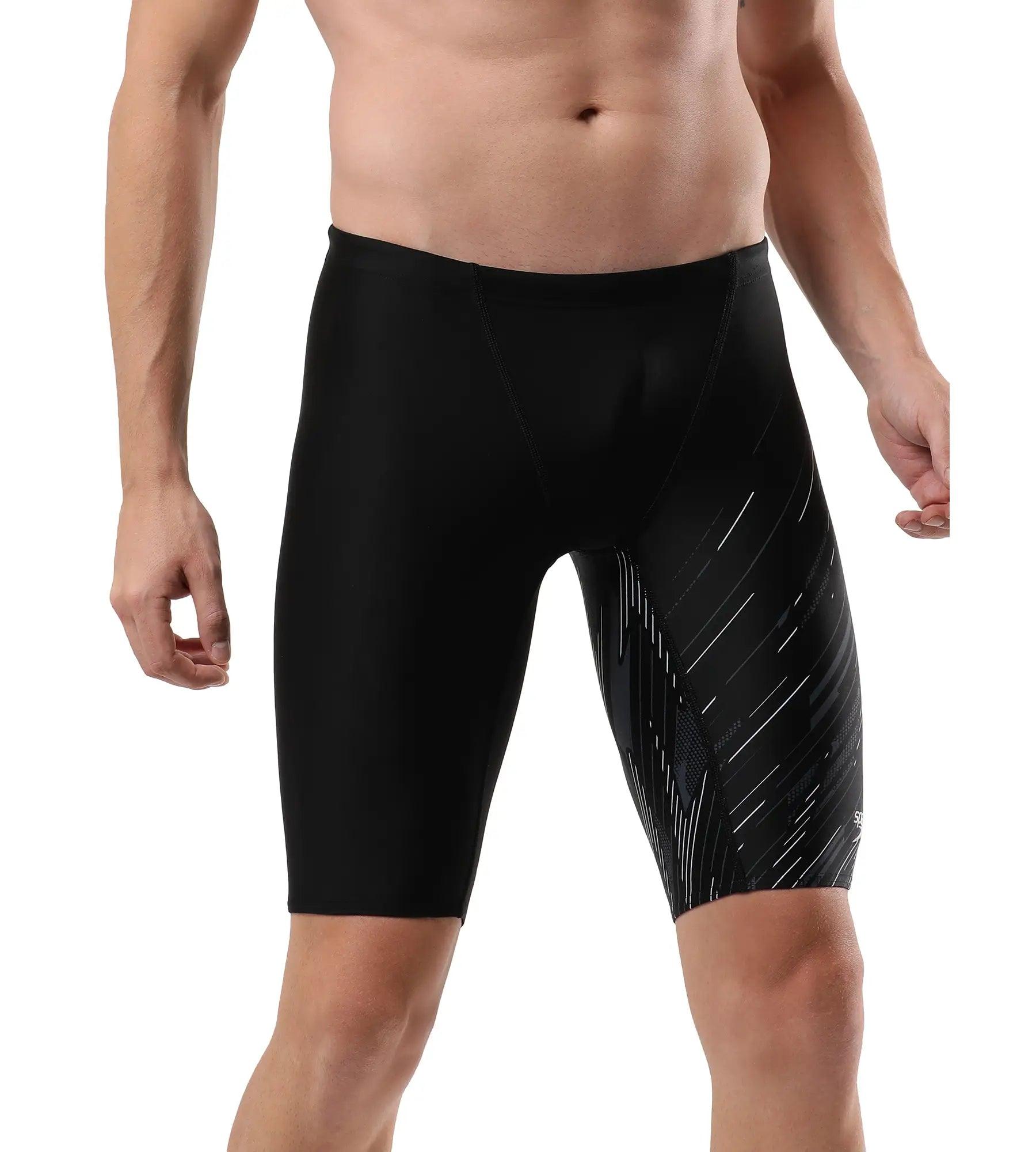 Buy Speedo Hyper Boom V Cut Jammer Black-Usa-Charcoal-White Swimwear ...