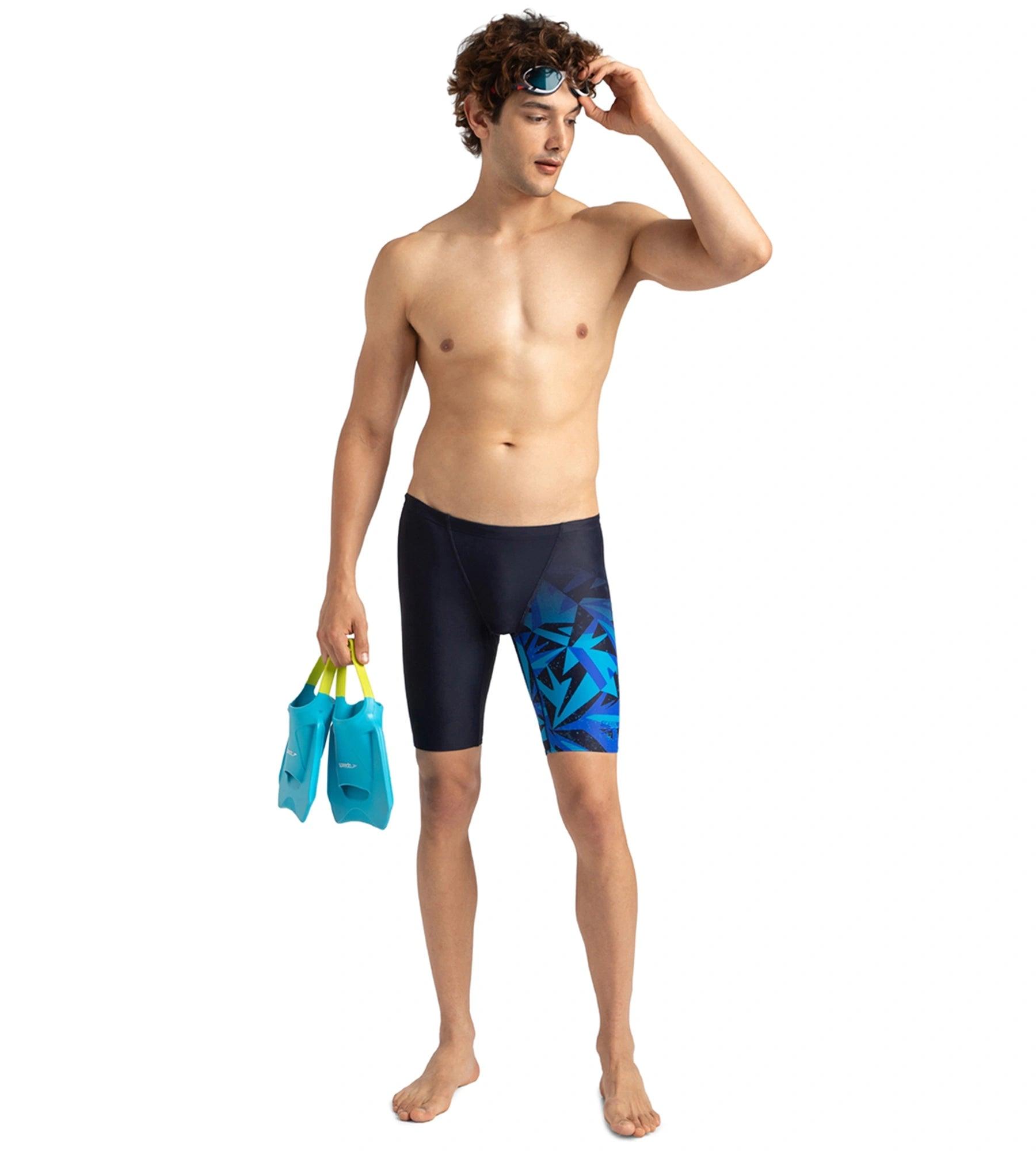 Buy Speedo Hyper Boom V Cut Jammer True Navy-Blue Flame-Pool Swimwear ...