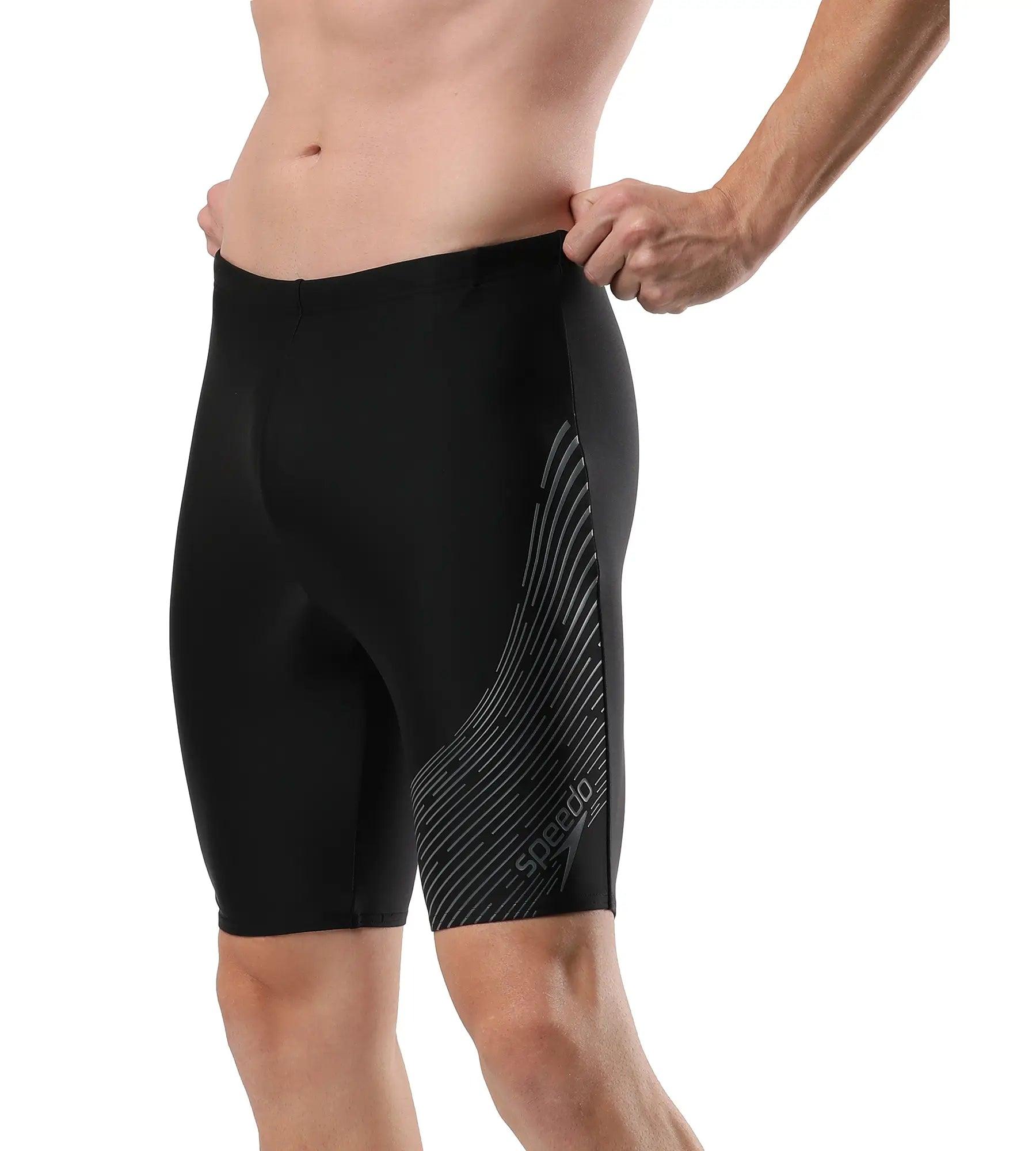 Buy Speedo Medley Logo Jammer Black-Usa-Charcoal Swimwear Online ...