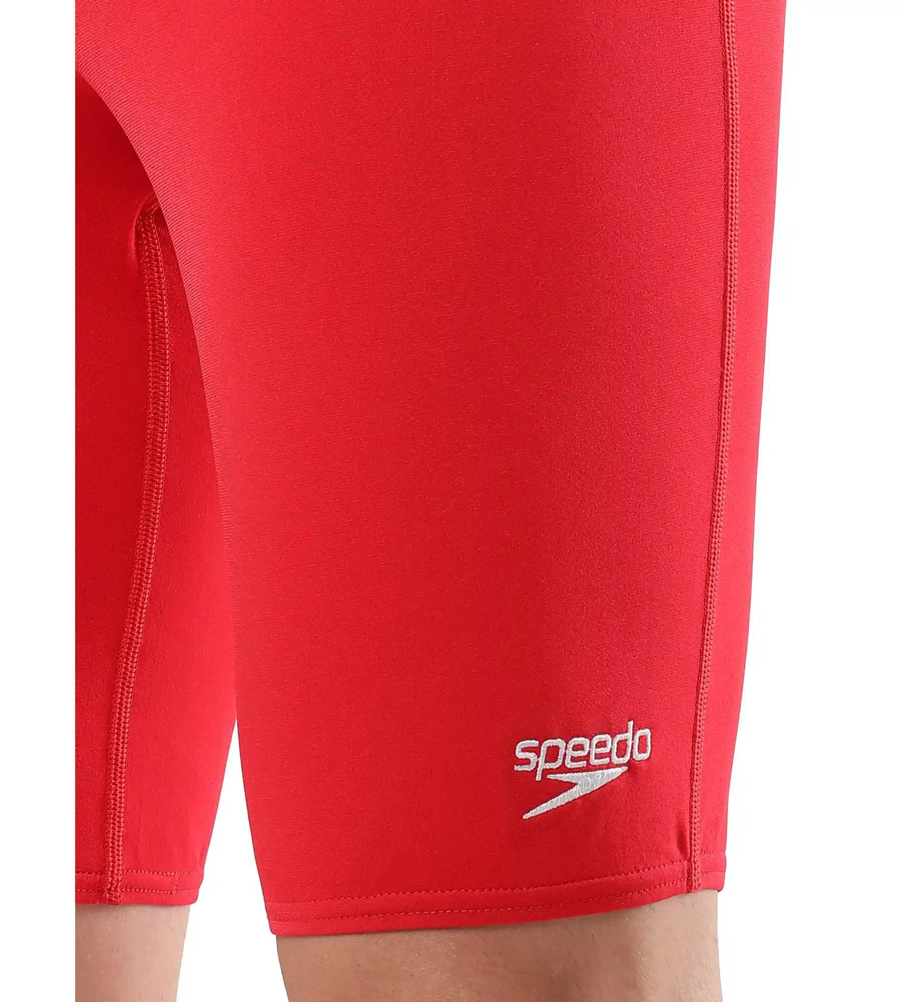 Buy Speedo Essential Endurance Plus Jammer Fedred-White Swimwear Online ...