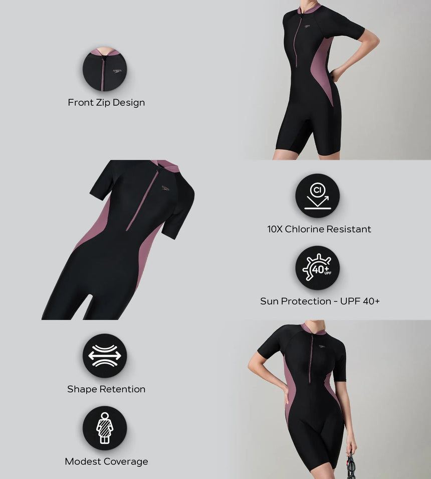 Buy Speedo Women's Endurance10 Essential Panel Closedback Kneesuit ...