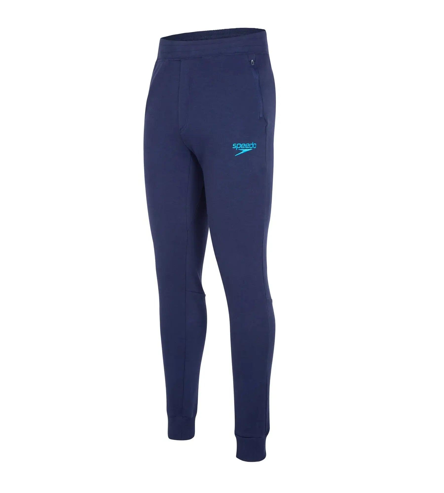 Buy Speedo Men's Slim Cuff Track Pant - Navy & Wind Blue - Apparel ...
