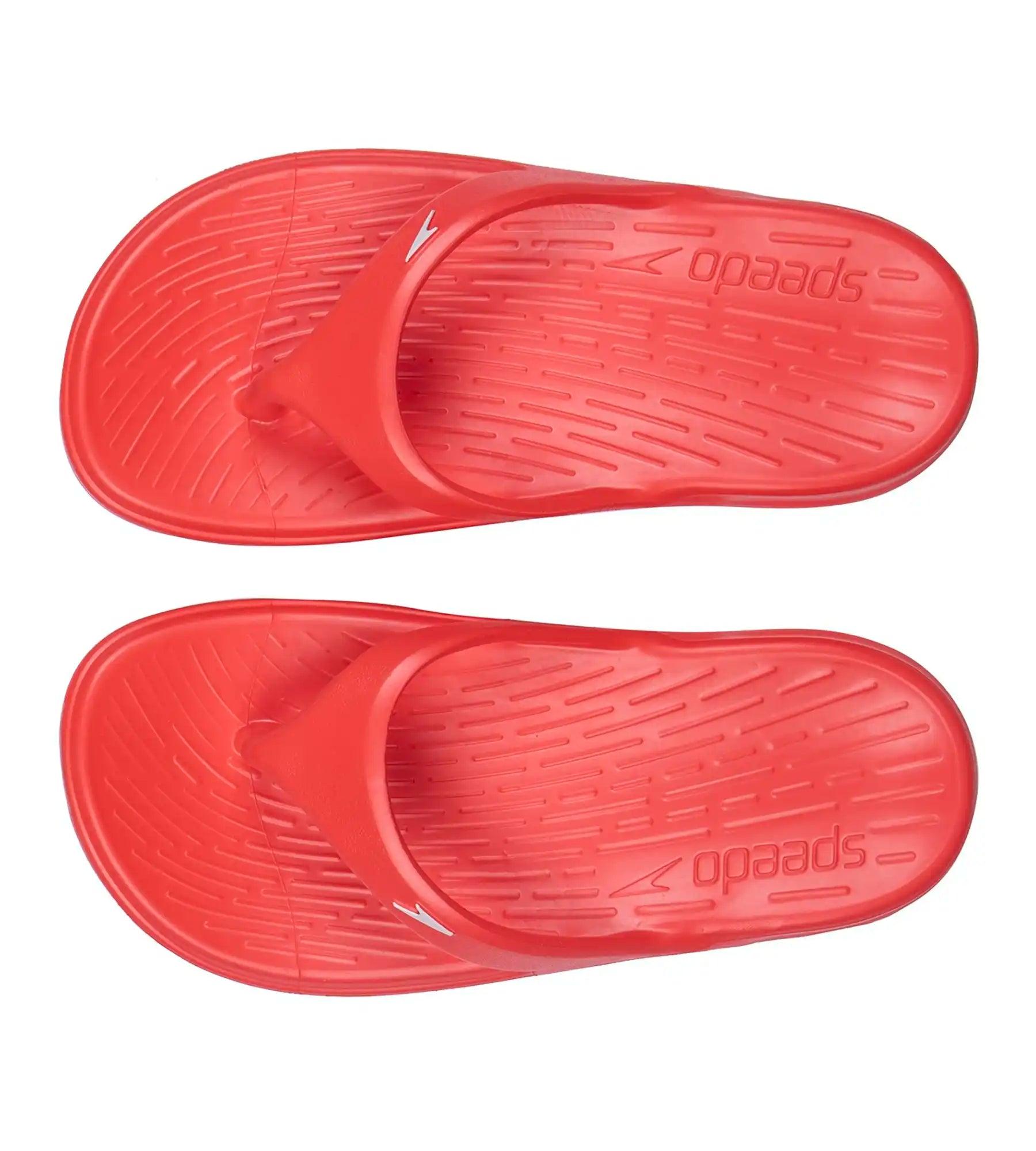 Buy Speedo Single Colour Thong Lava Red-White Footwear Online| Speedo India