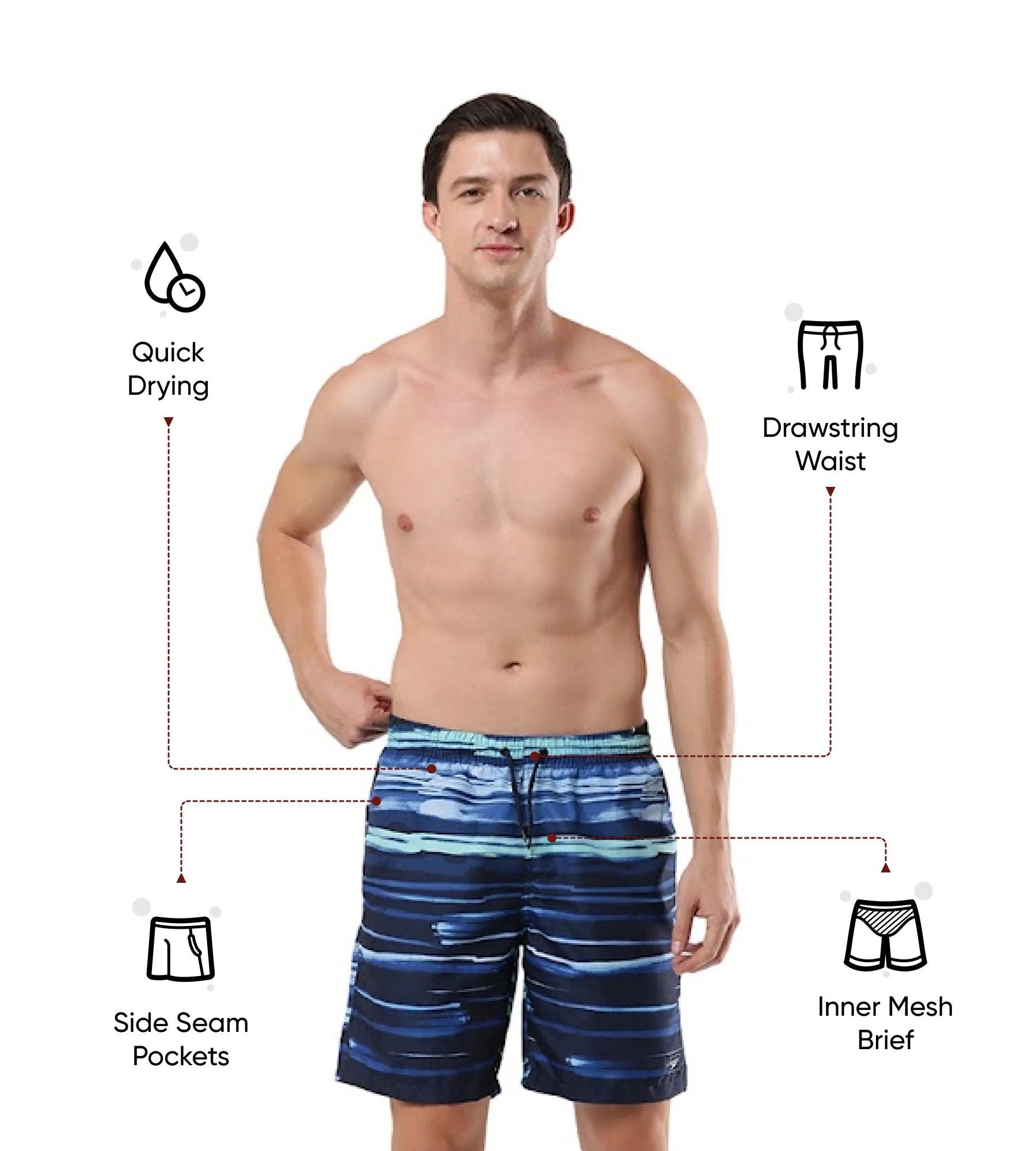 Buy Speedo Digital Print Leisure One8" Watershorts Pure-Blue-Zaffre ...