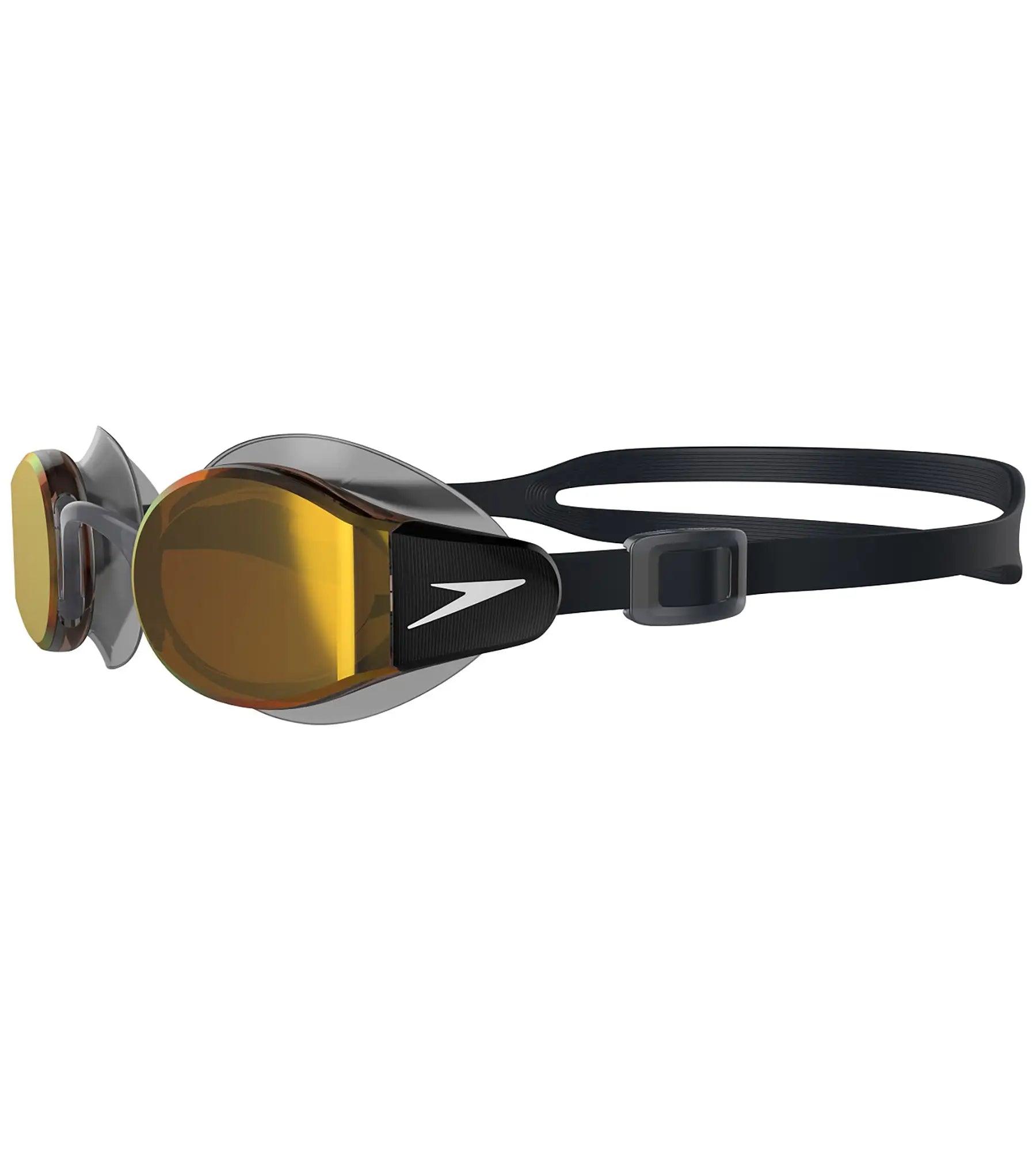 Buy Speedo Mariner Pro Mirror Black-Orange Swim Goggles Online | Speedo ...