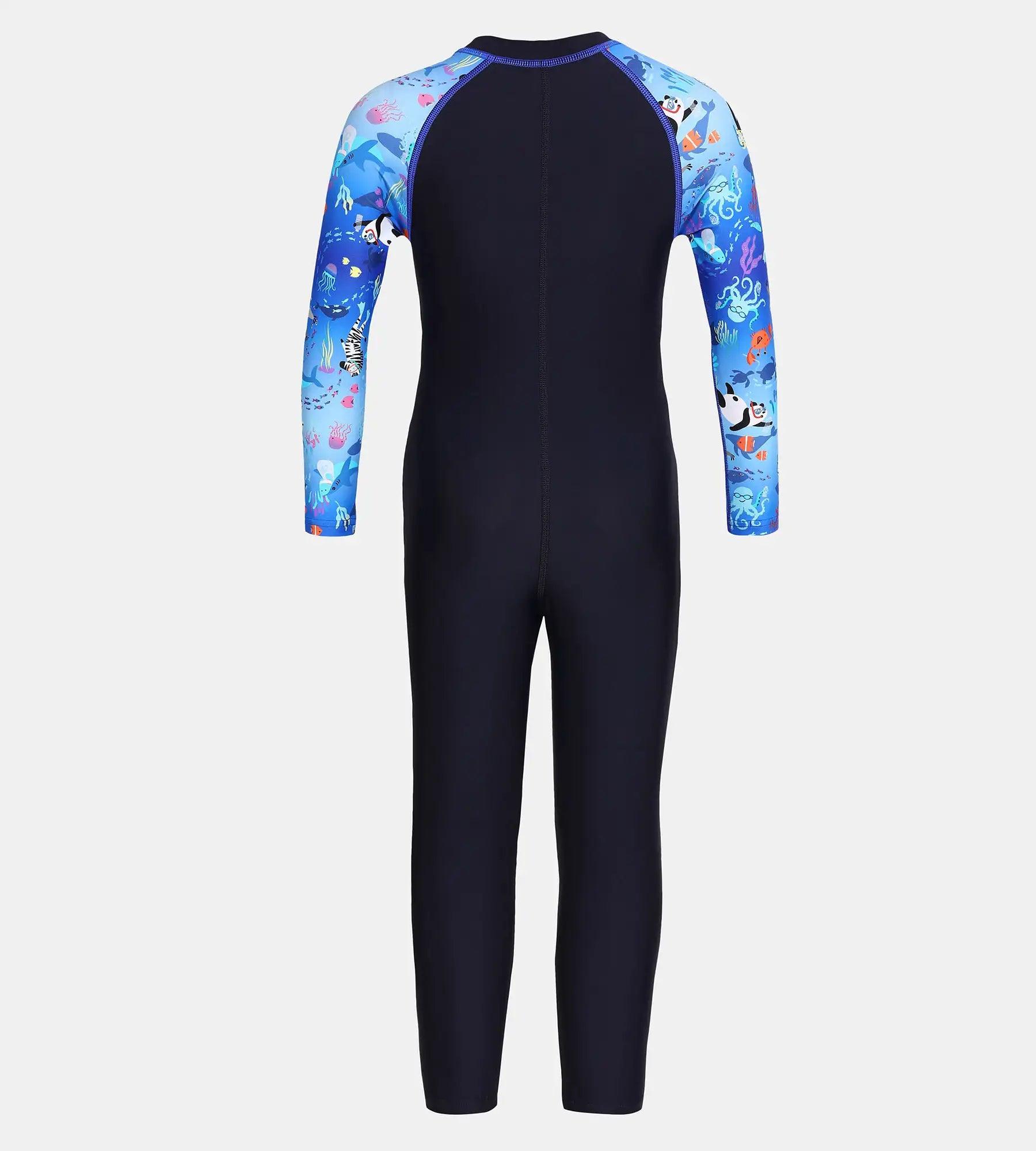 Buy Speedo Color Block All Over Printed All In One Suit True Navy-Coral ...