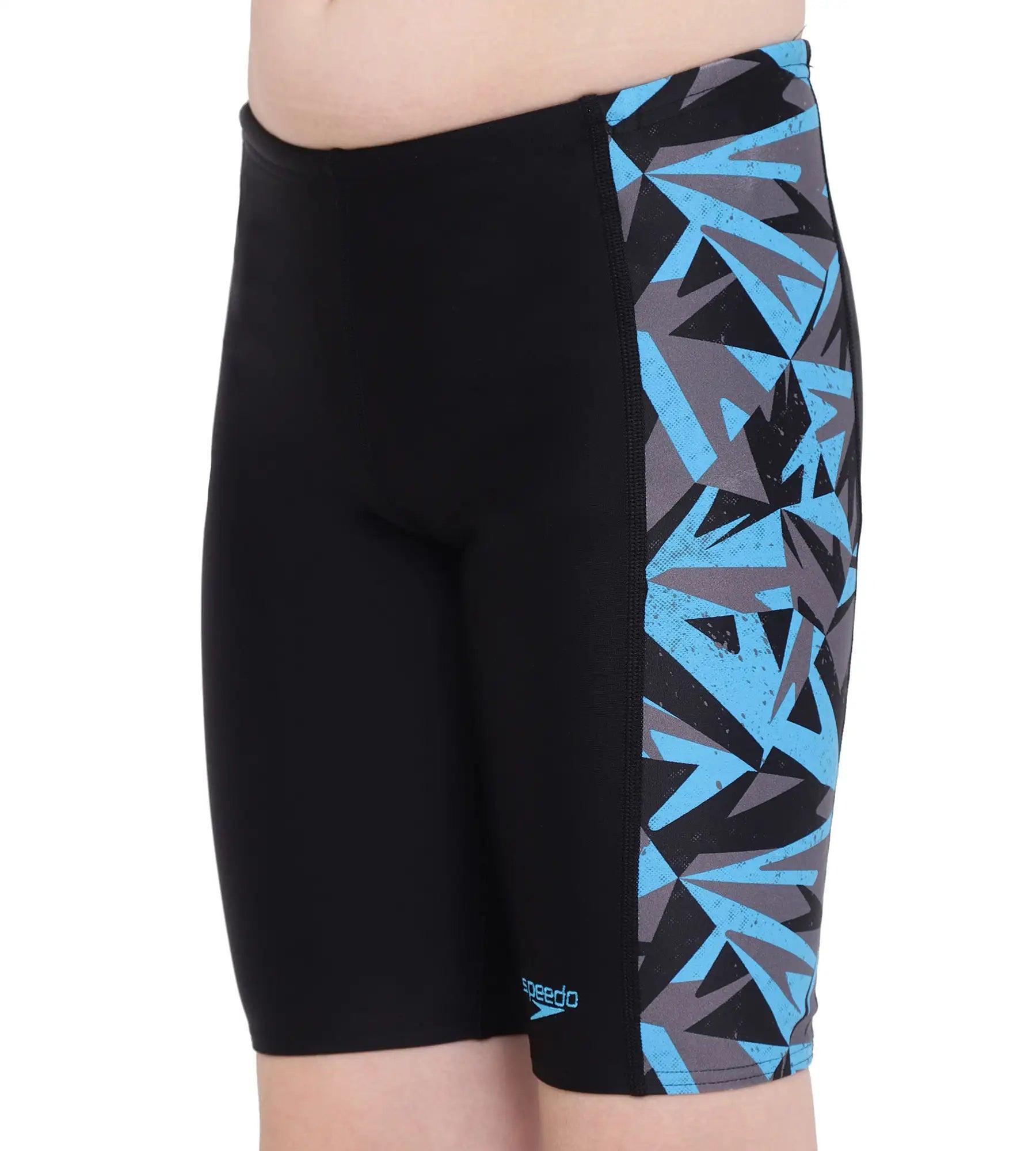 Buy Speedo Boys Hyper Boom Jammer Black-Bolt-Dove Grey Swimwear Online ...