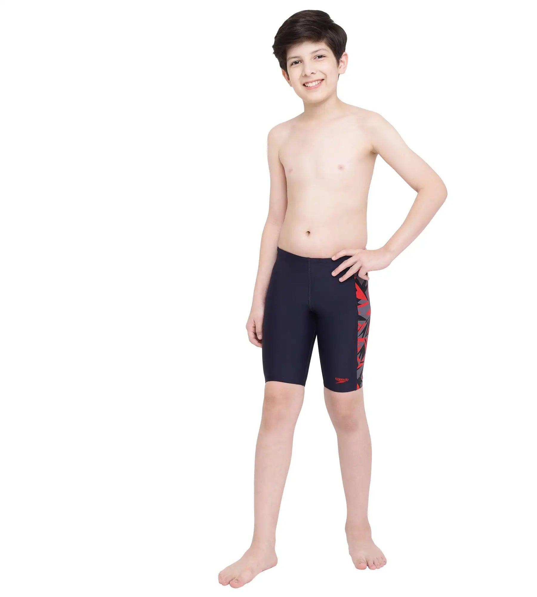 Buy Speedo Boys Hyper Boom Jammer True Navy-Fed Red-Dove Grey Swimwear ...