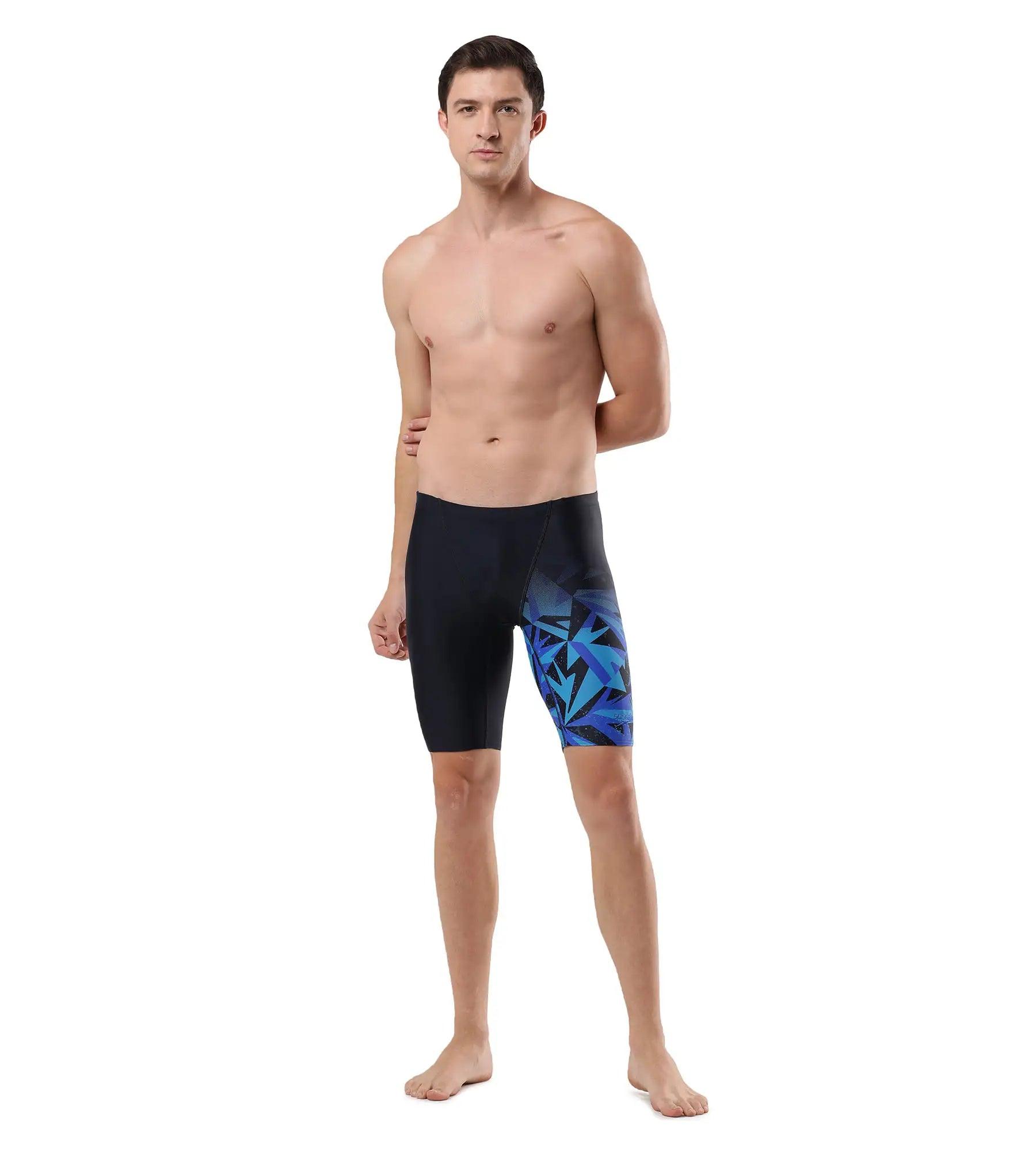 Buy Speedo Hyper Boom V Cut Jammer True Navy-Blue Flame-Pool Swimwear ...