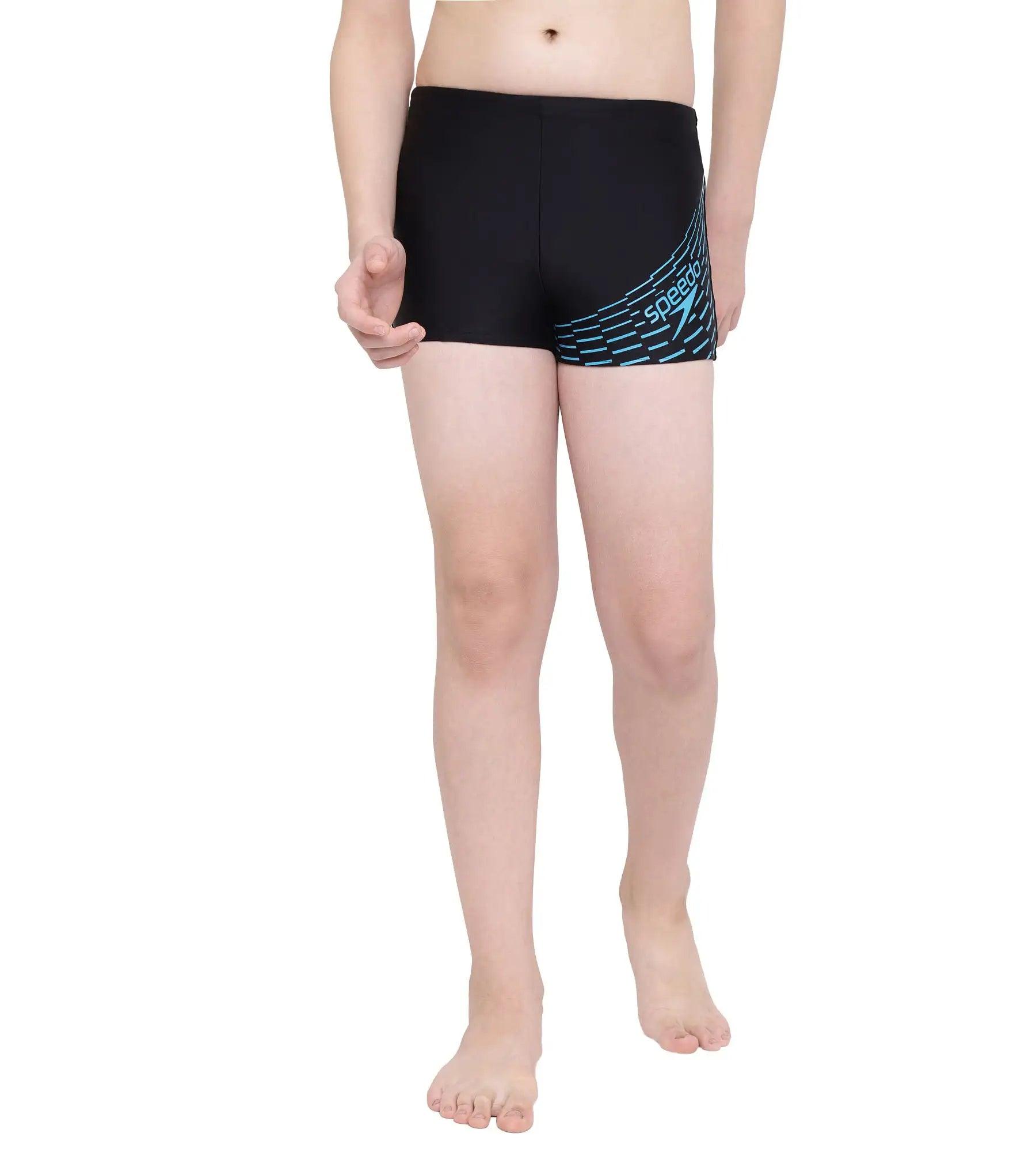 Buy Speedo Boys Medley Logo Aquashort Black-Aquarium Swimwear Online ...