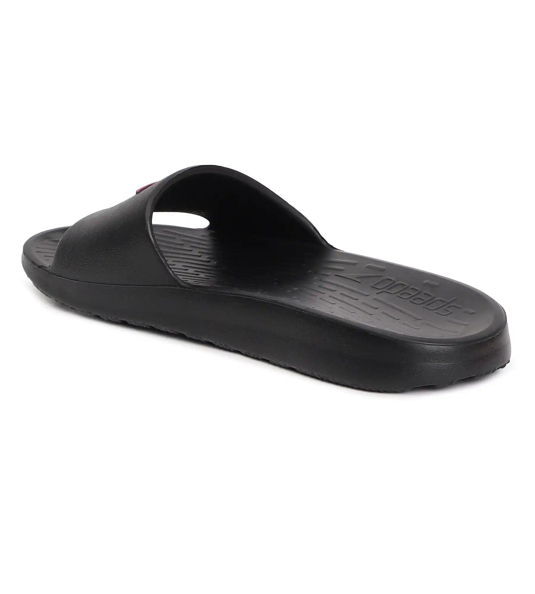 Buy Speedo Single Colour Slide Black-Raspberry Fill Footwear Online ...