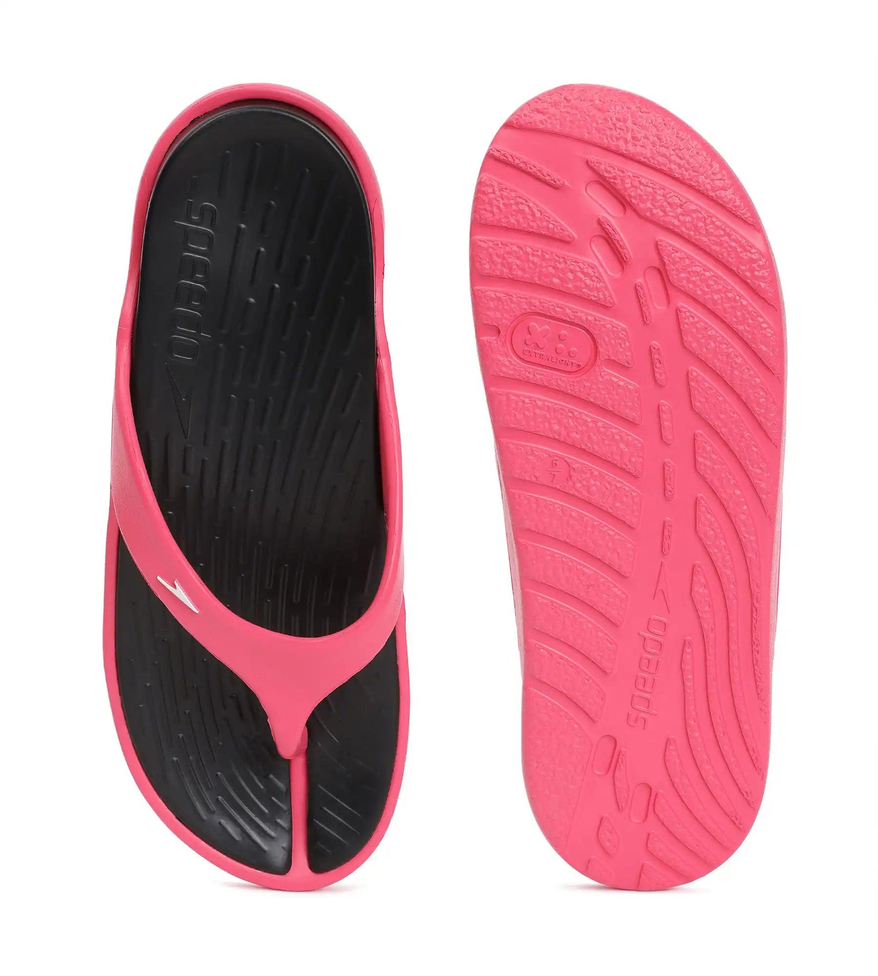 Buy Speedo Dual Colour Thong Black-Raspberry Fill Footwear Online ...