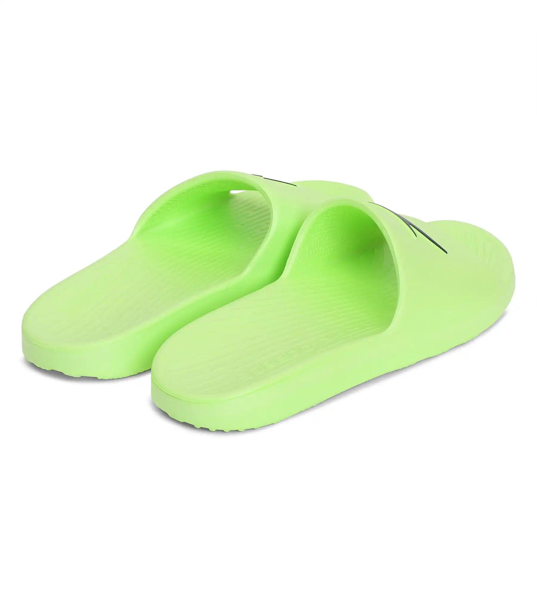 Buy Speedo Single Colour Slide Bright Zest-True Navy Footwear Online ...