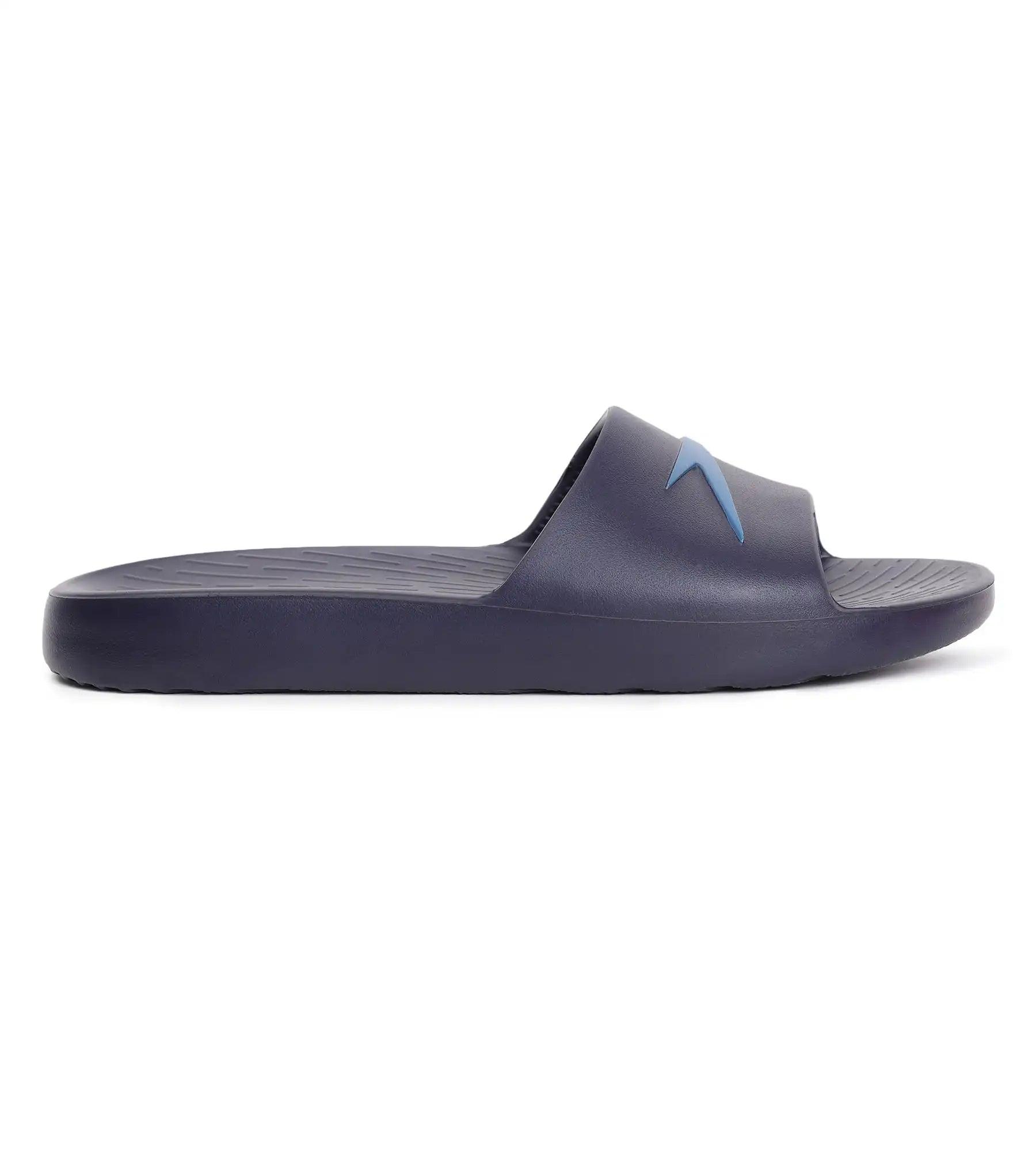 Buy Speedo Single Colour Slide True Navy-Blue Flame Footwear Online ...