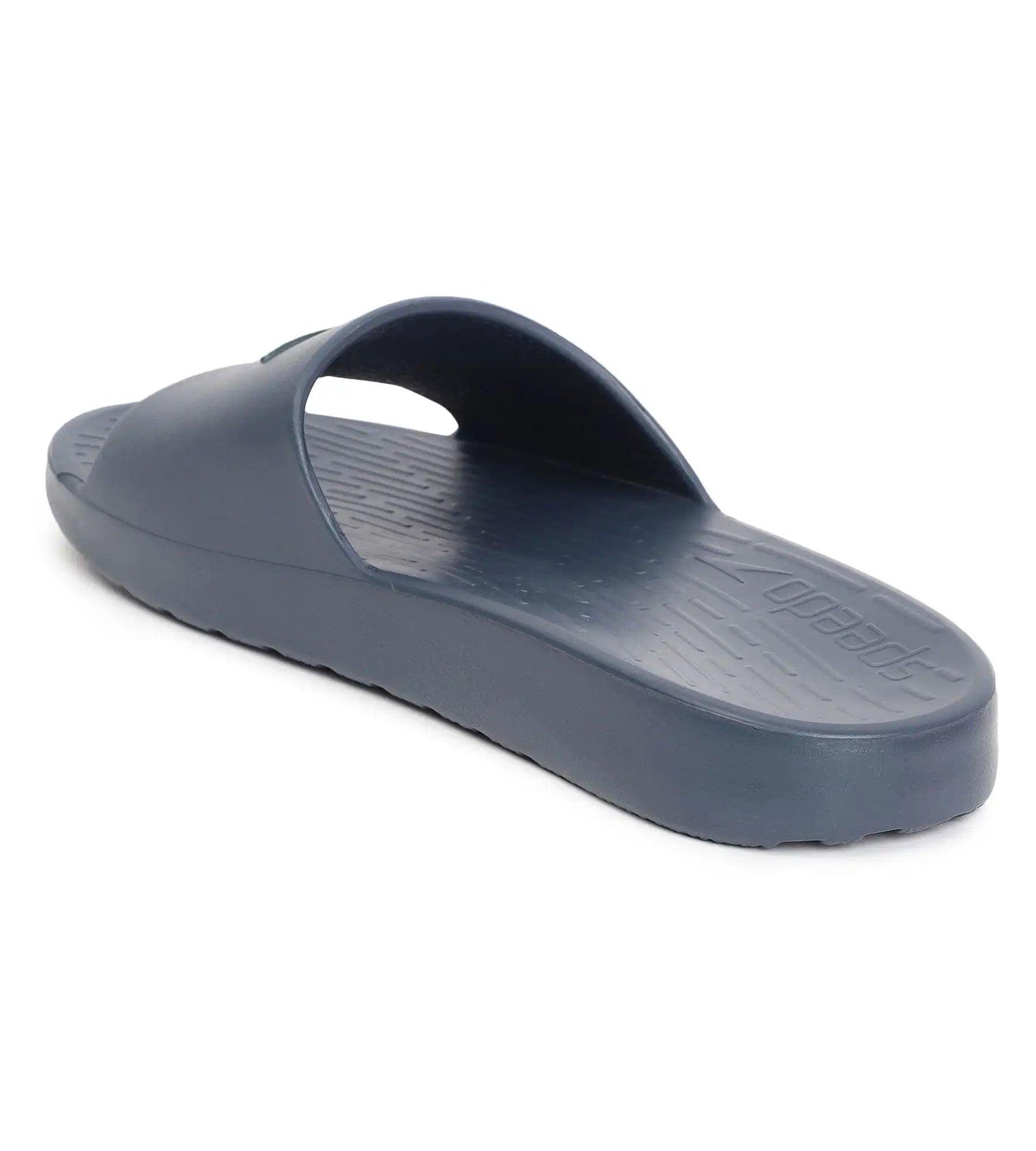 Buy Speedo Single Colour Slide Usa Charcoal-Atomic Lime Footwear Online ...