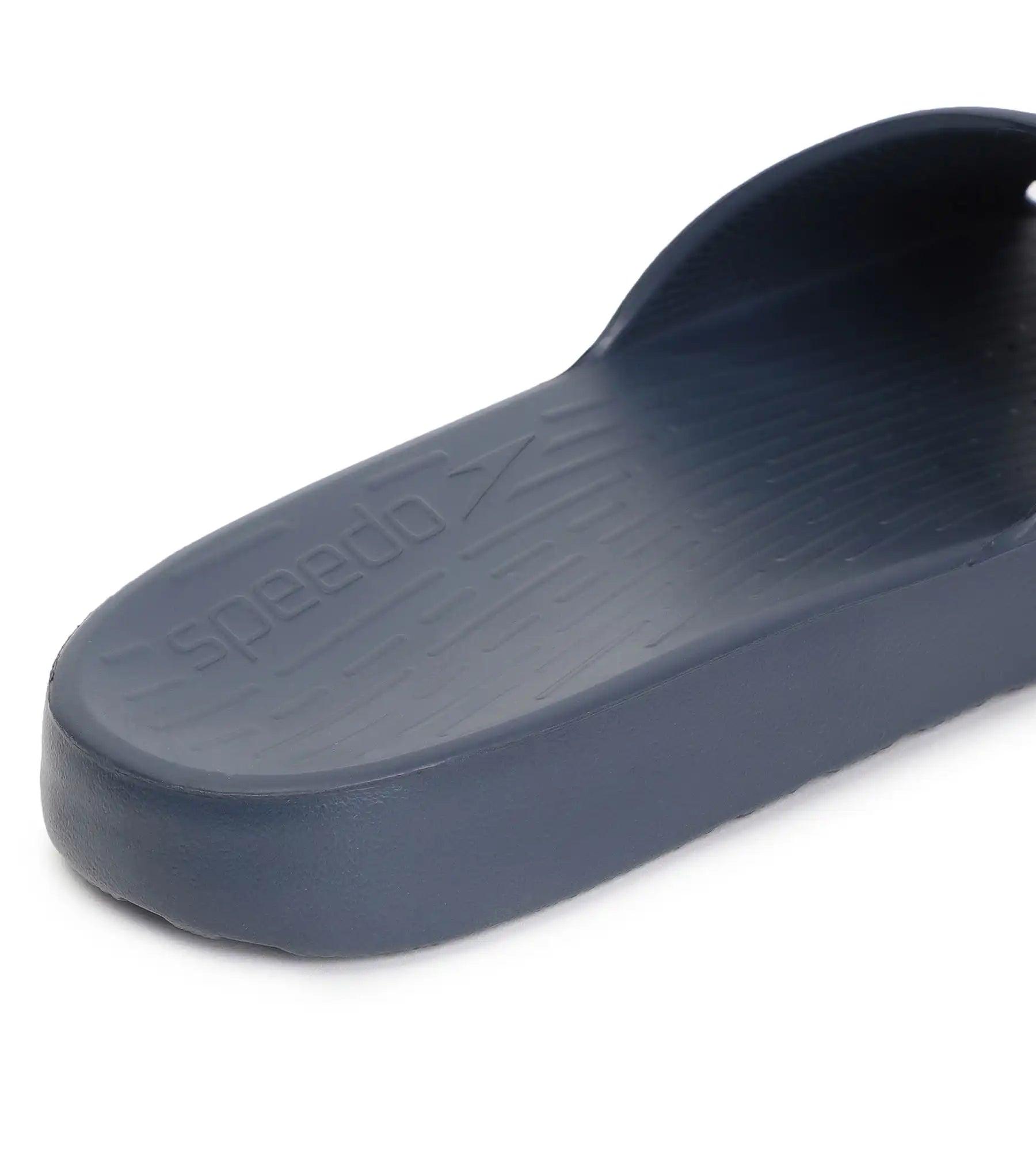 Buy Speedo Single Colour Slide Usa Charcoal-Atomic Lime Footwear Online ...